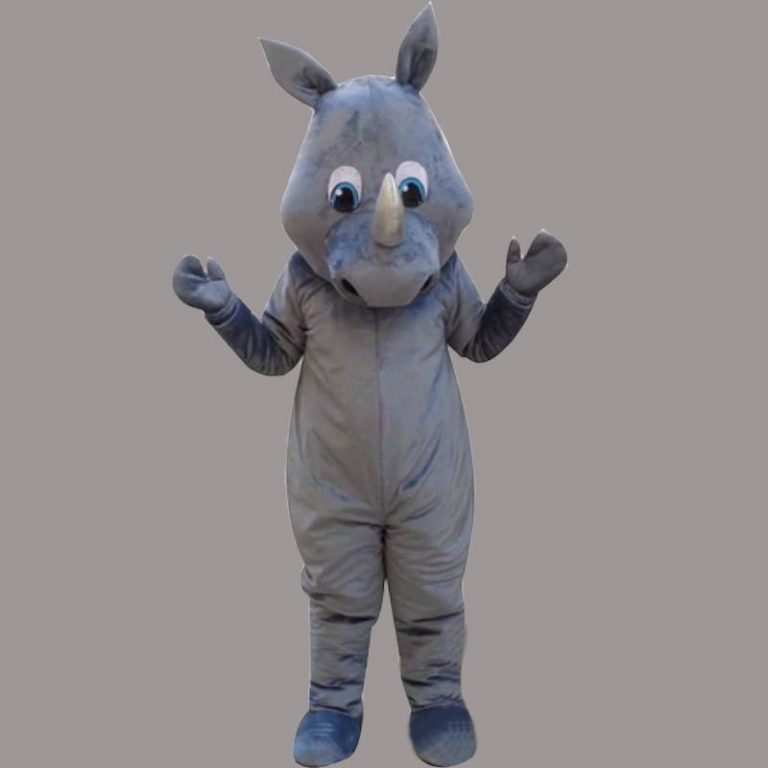 Produsen Badut Maskot Karakter Badak Untuk Promosi Hewan Langka ...